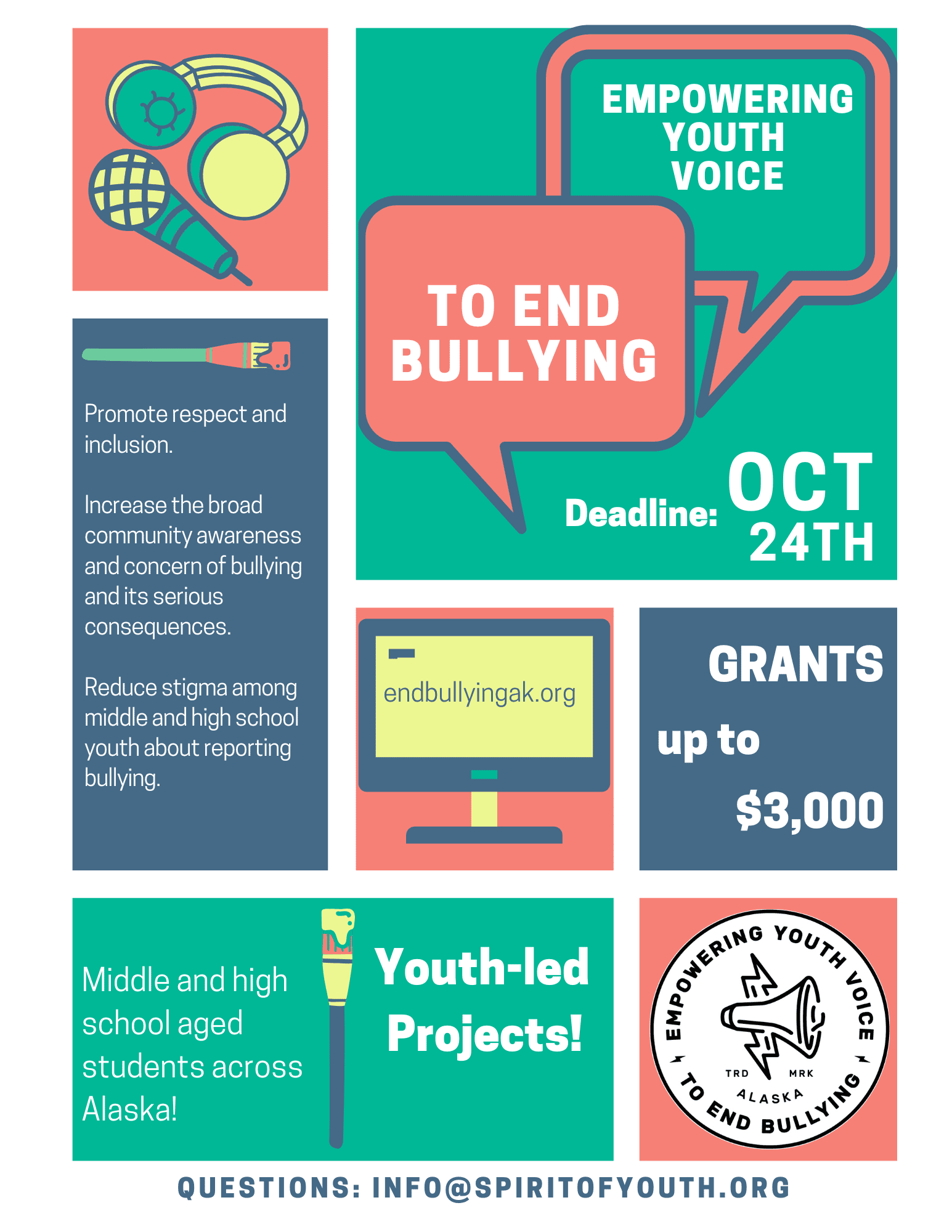 Empowering Youth Voice to End Bullying - 2025 Grants - Spirit Of Youth